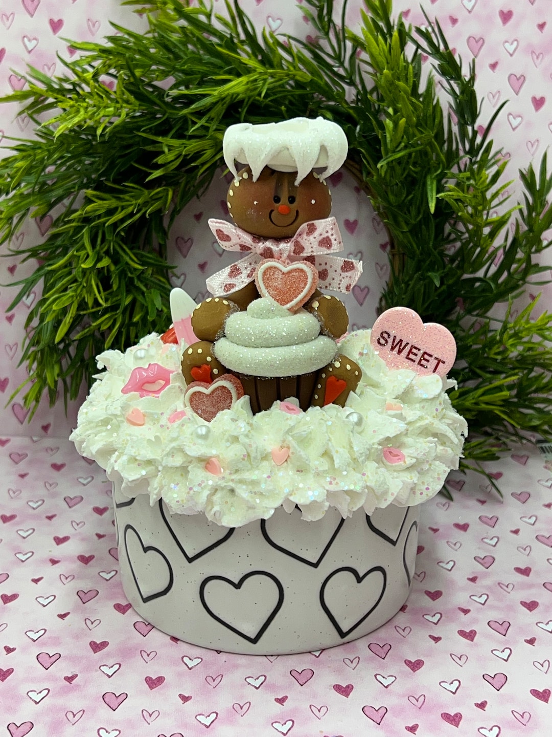 Valentine Gingerbread, Clay Figures, Valentine Gingerbread, Valentine ...