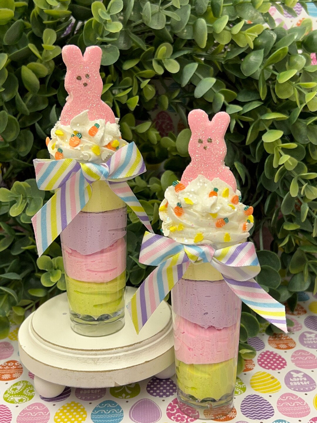 Bunny Parfait, Easter Decor, Bunny Decor, Easter Tiered Tray Decor ...