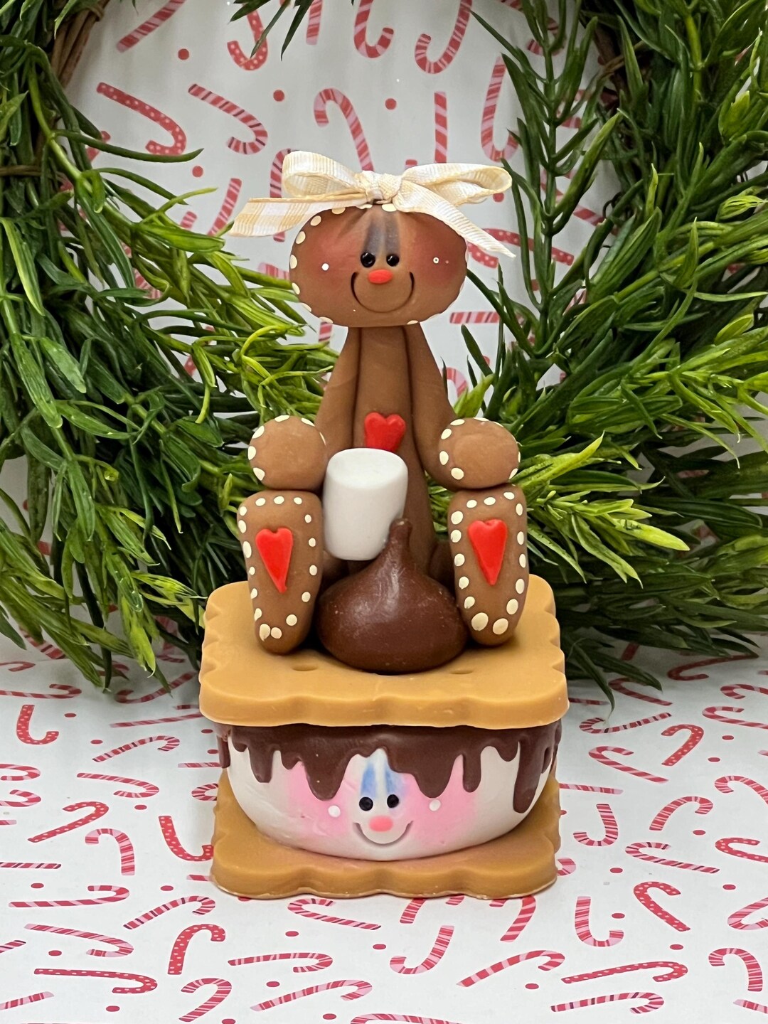Clay Gingerbread, S’mores Decor, S’mores Gingerbread, Clay Figures ...
