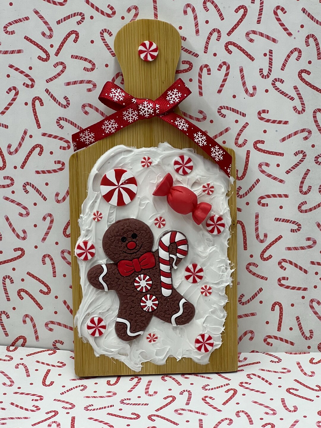 Wood Cutting Board, Gingerbread Cutting Board, Gingerbread Decor ...