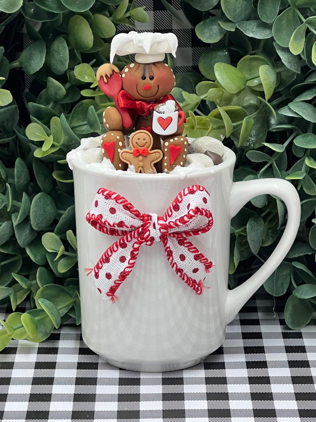 Gingerbread Decor, Gingerbread Centerpiece, Tiered Tray Decor, Cocoa ...