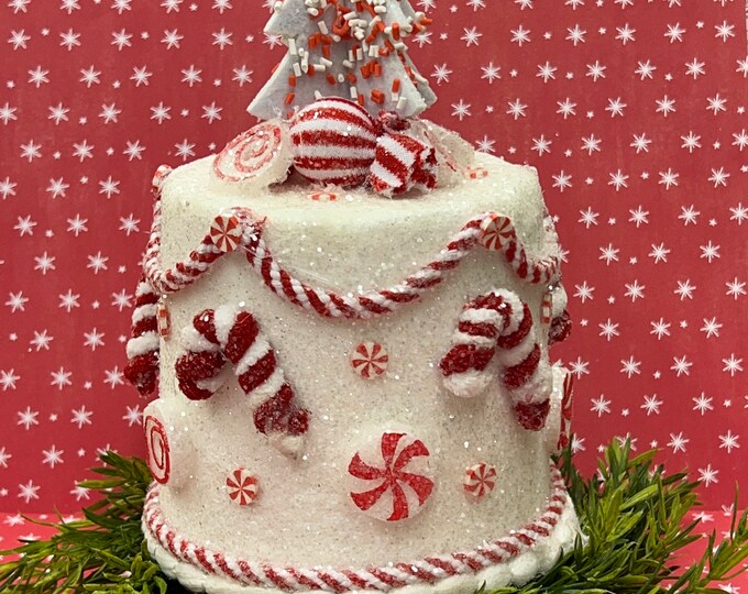Christmas Cake, Christmas Decor, Faux Cake, Fake Cake, Rae Dunn ...