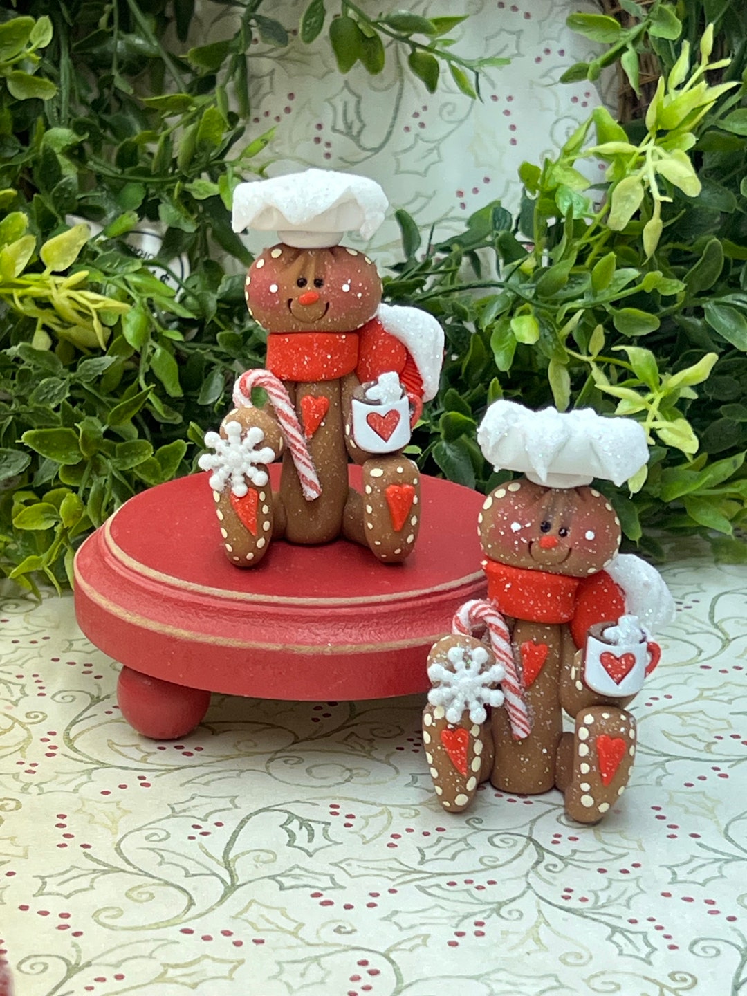 Clay Figures, Gingerbread Decor, Clay Gingerbread, Rae Dunn Displays ...