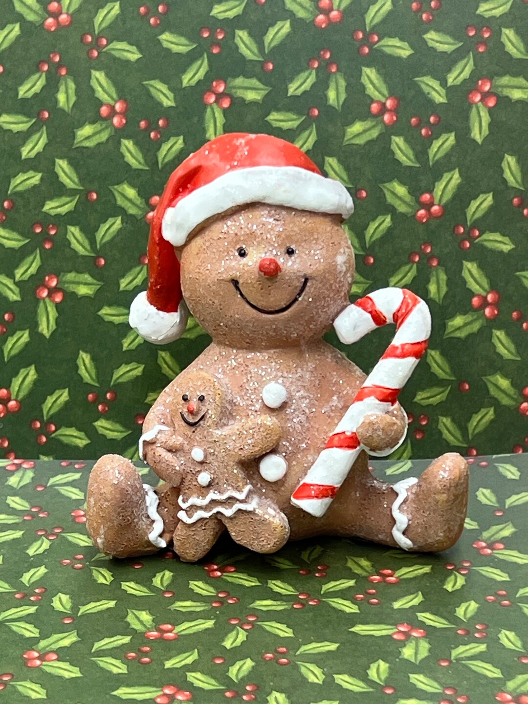 Resin Gingerbread Boy Christmas Decor: Tiered Tray Display - Etsy