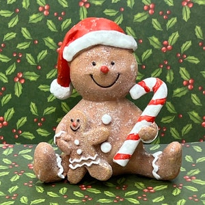 Resin Gingerbread Boy Christmas Decor: Tiered Tray Display - Etsy