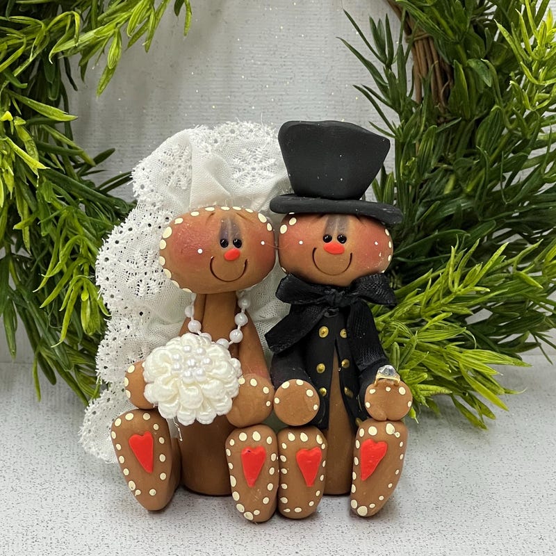 Clay Bride and Groom - Etsy