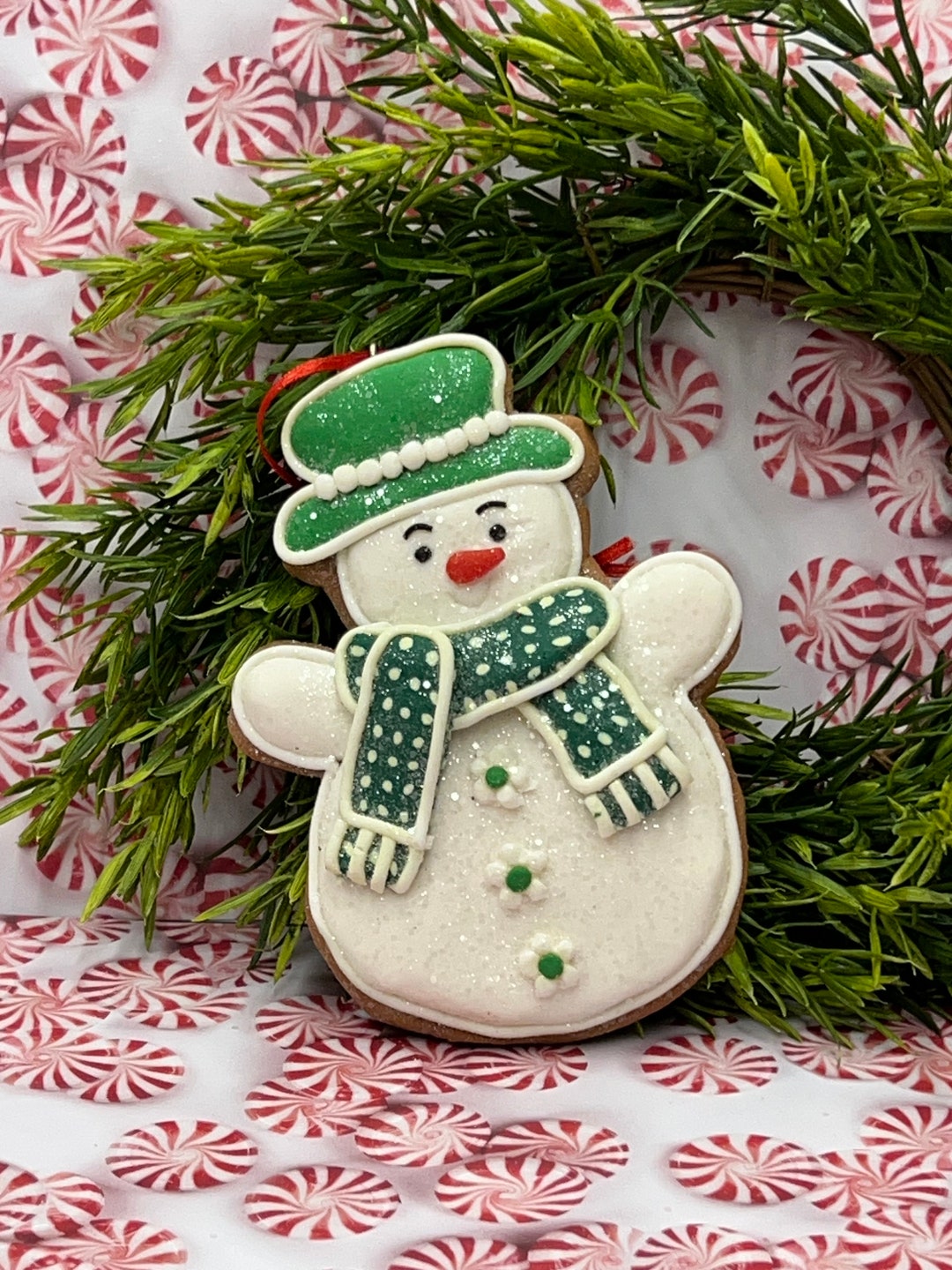 Snowman Ornament, Clay Snowman, Snowman Ornament, Snowman Decor, Fake ...