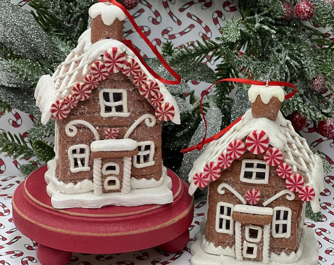 Gingerbread House Ornament, Gingerbread Ornament, Gingerbread Decor ...