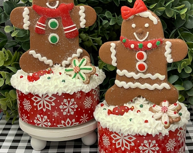 Gingerbread Centerpiece, Gingerbread Decor, Tiered Tray Decor ...