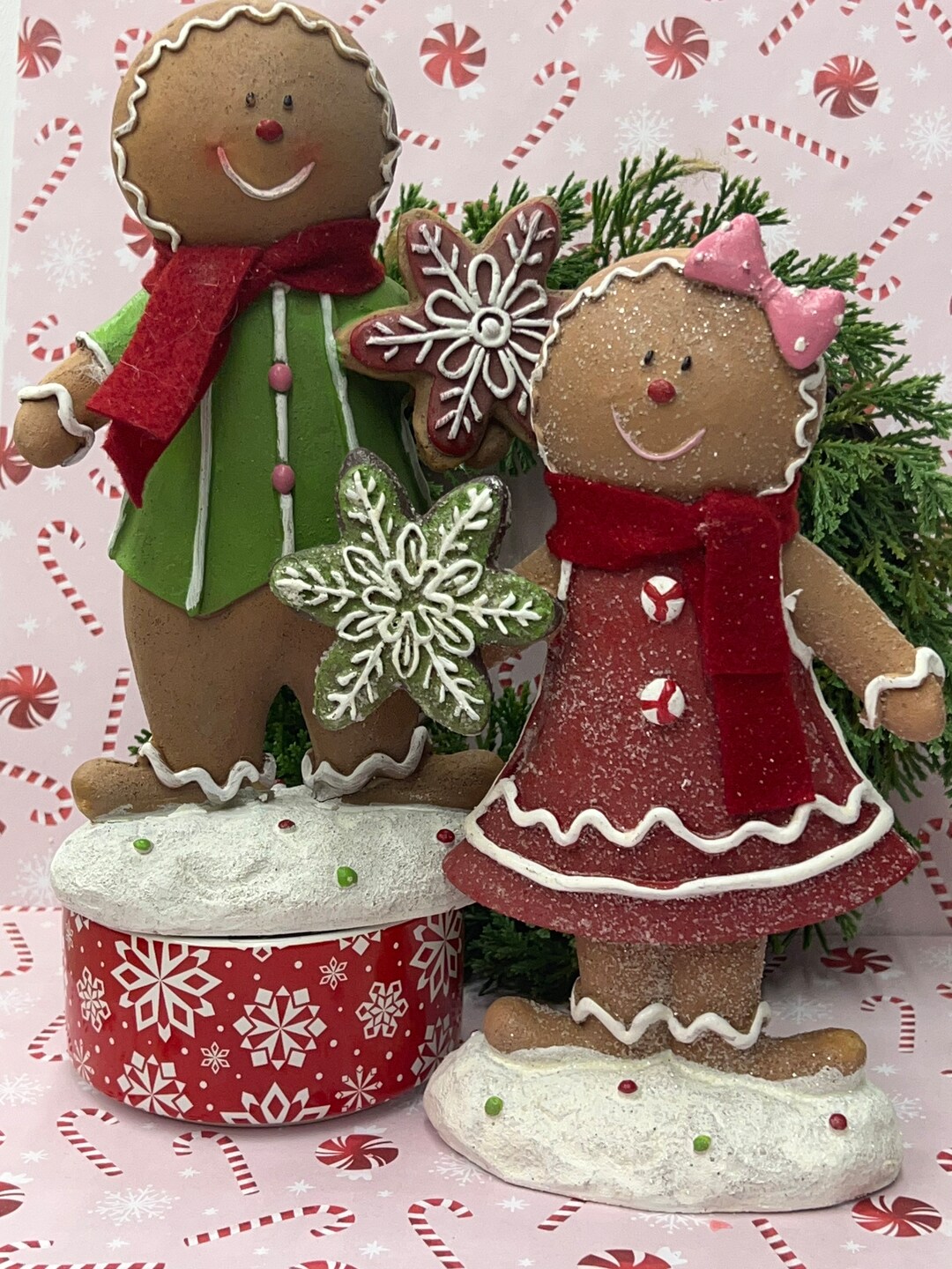Gingerbread Centerpiece Gingerbread Decor Tiered Tray Decor - Etsy