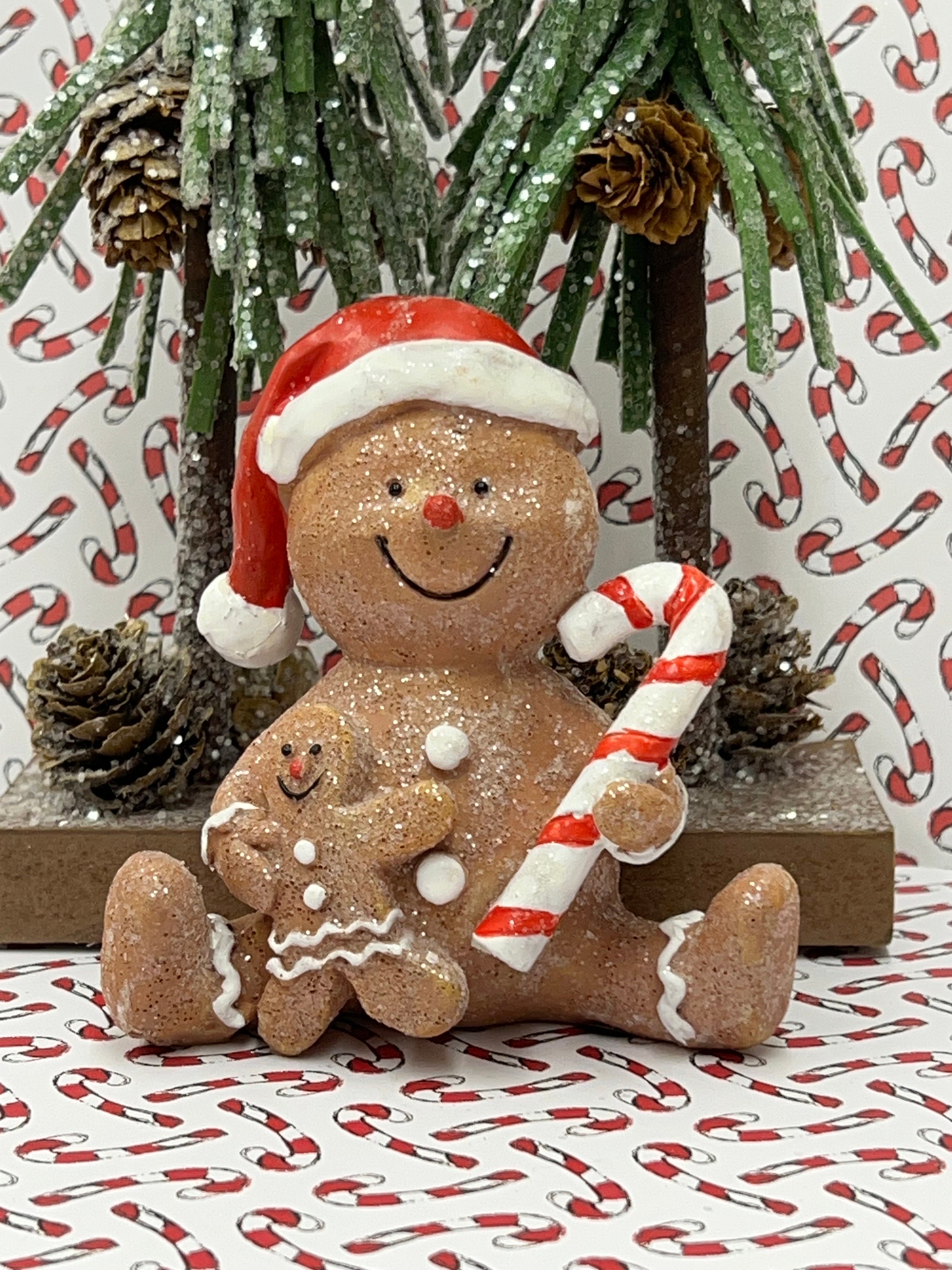 Resin Gingerbread Boy Christmas Decor: Tiered Tray Display - Etsy