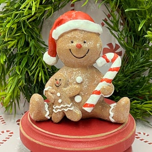 Resin Gingerbread Boy Christmas Decor: Tiered Tray Display - Etsy