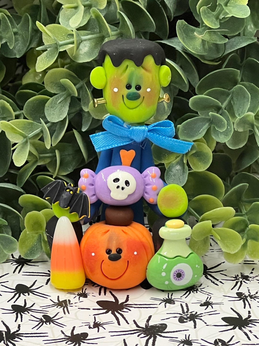 Clay Frankenstein, Halloween Decor, Frankenstein Centerpiece, Rae Dunn ...