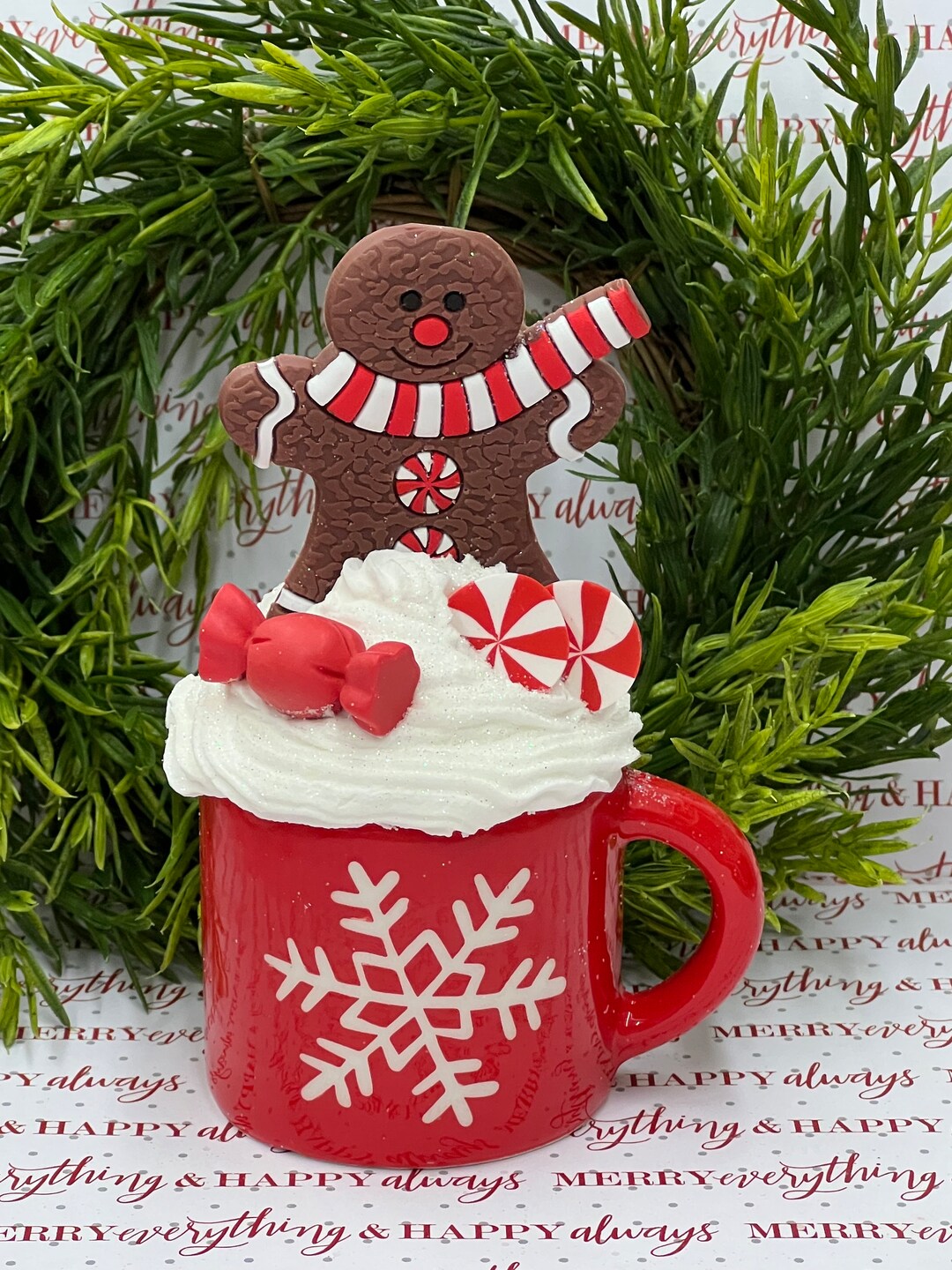 Gingerbread Decor, Gingerbread Centerpiece, Christmas Decor, Rae Dunn ...