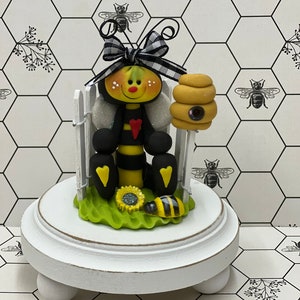 Bee Clay Figure Bee Decor Tiered Tray Decor Photo Prop - Etsy