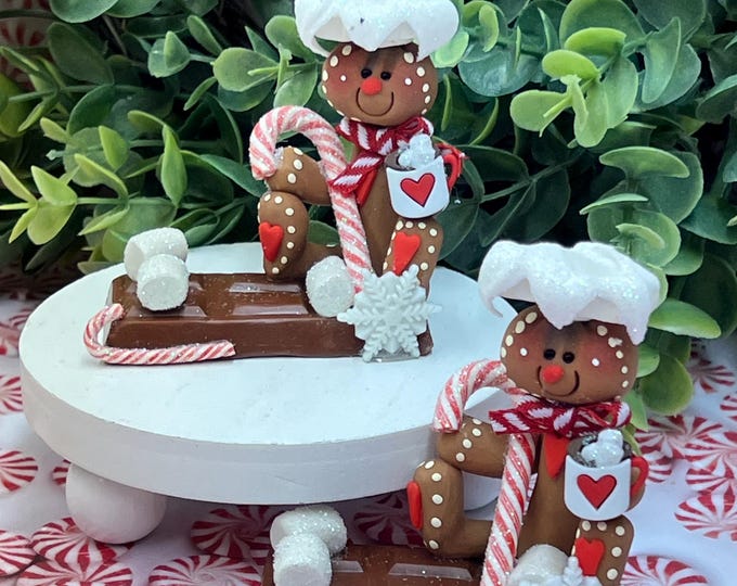 Clay Figures, Gingerbread Decor, Clay Gingerbread, Rae Dunn Displays ...