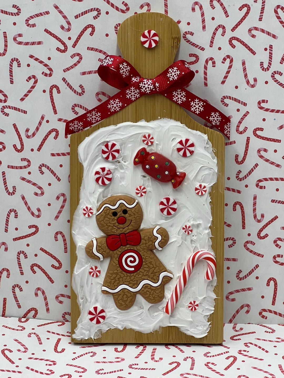Wood Cutting Board, Gingerbread Cutting Board, Gingerbread Decor ...