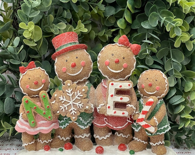 Gingerbread Figure Set - Etsy