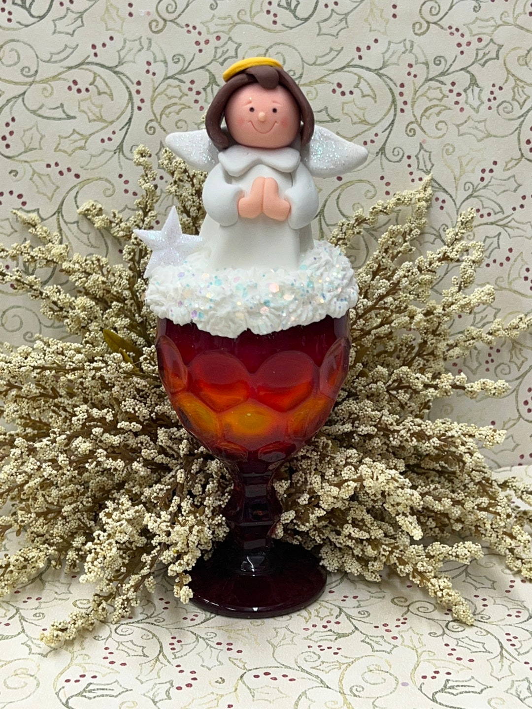 Angel Centerpiece, Tiered Tray Decor, Angels, Christmas Decor, Photo ...