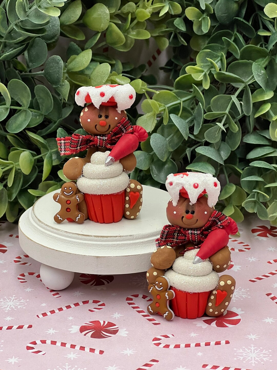 Clay Figures, Gingerbread, Clay Gingerbread, Rae Dunn Displays, Tiered ...