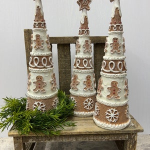 Gingerbread Christmas Trees, Gingerbread Decor, Christmas Tree ...