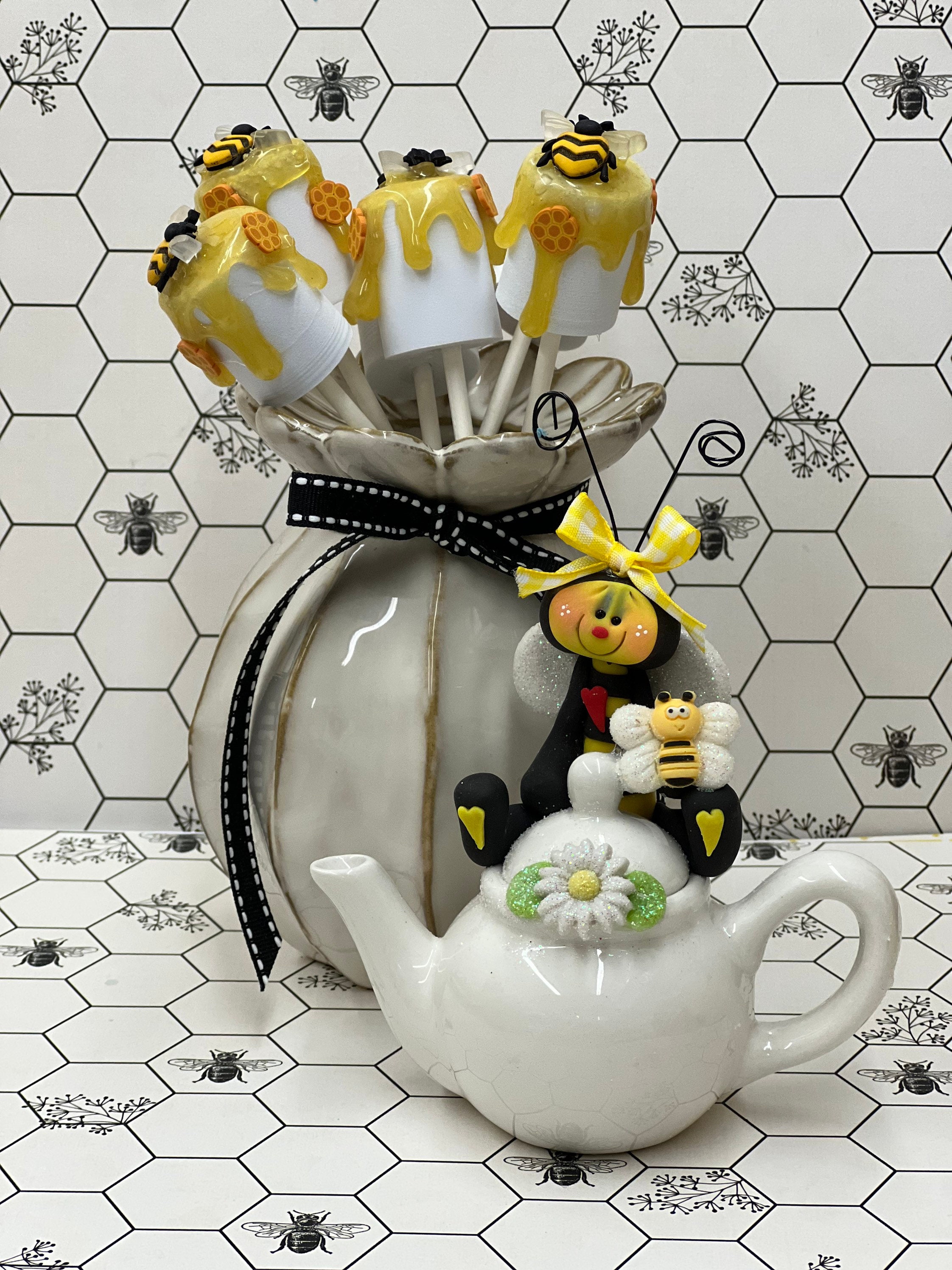 Bee Decor Bee Tea Pot Summer Decor Summer Table Decoration - Etsy