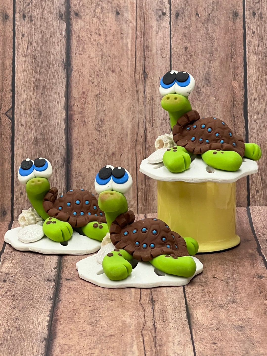 Turtle, Clay Figure, Sea Turtle, Summer Decor, Tiered Tray Decor, Beach ...