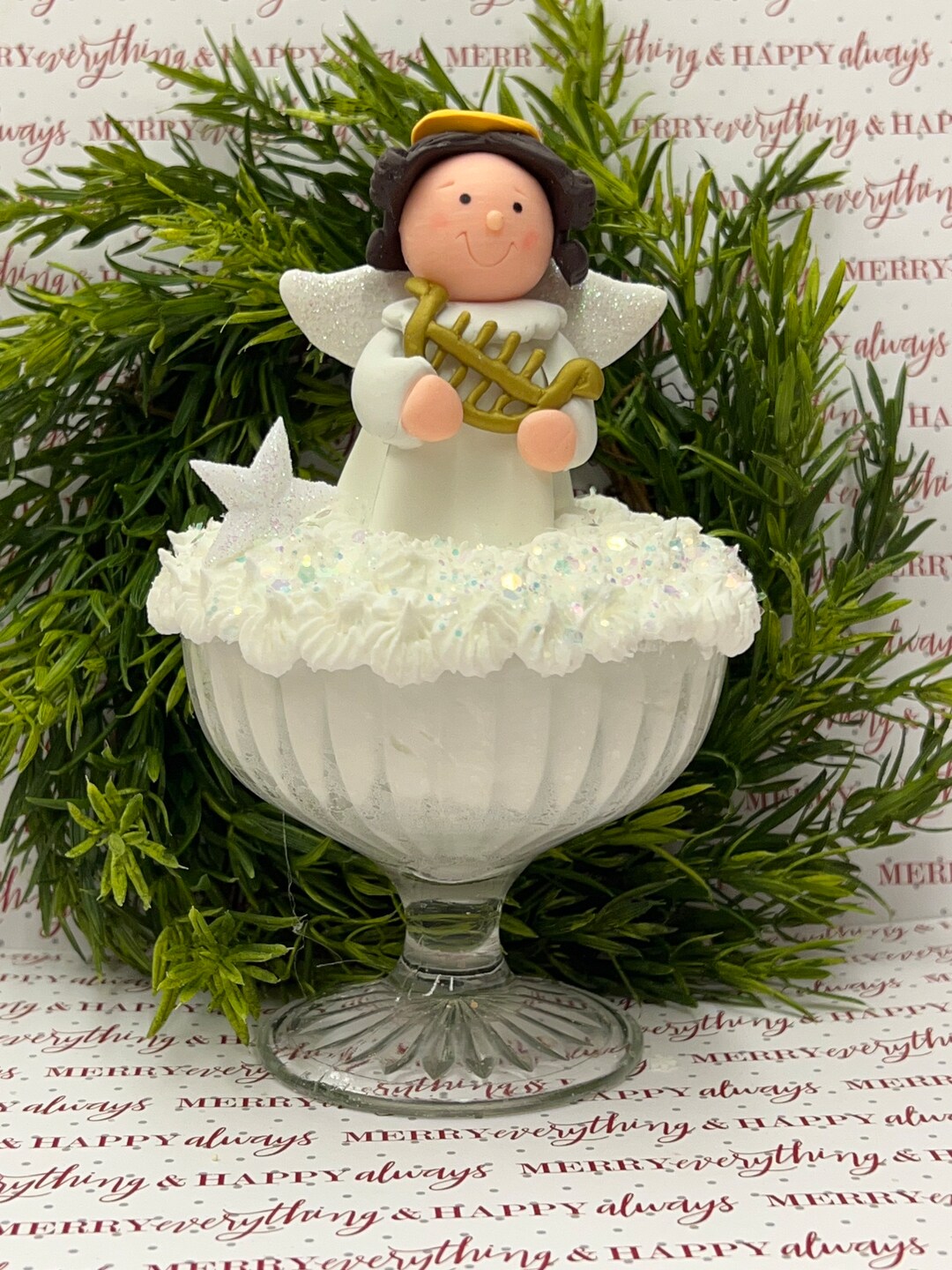 Angel Centerpiece, Tiered Tray Decor, Angels, Christmas Decor, Photo ...