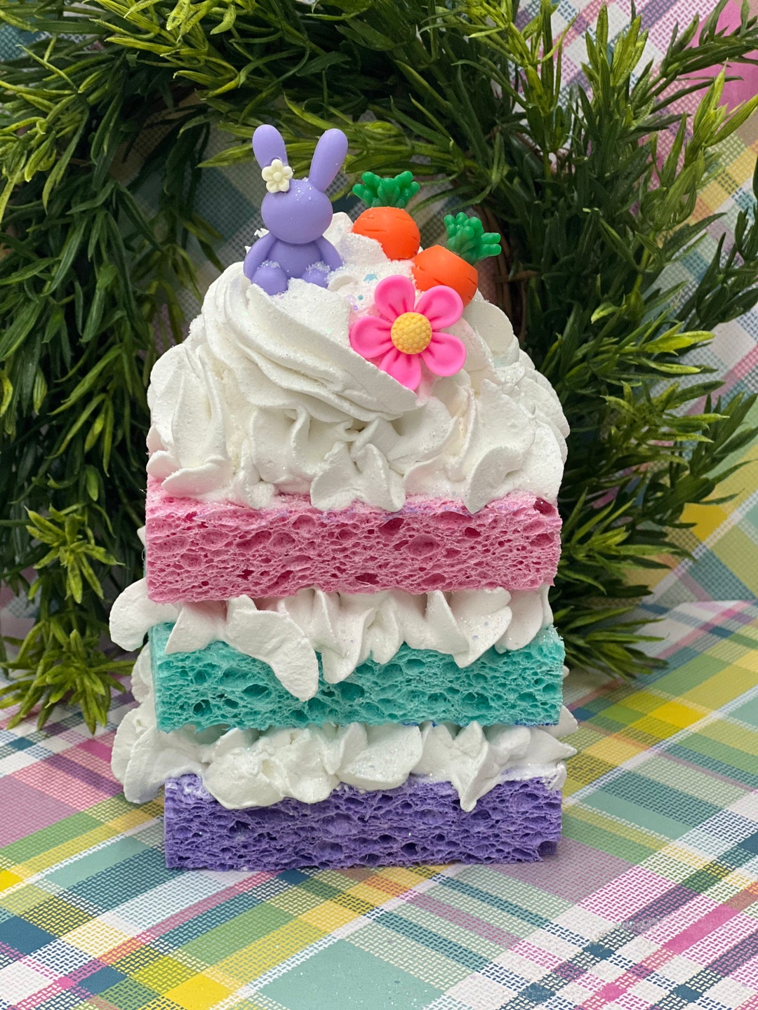 Faux Easter Cake: Tiered Tray Decor Centerpiece - Etsy