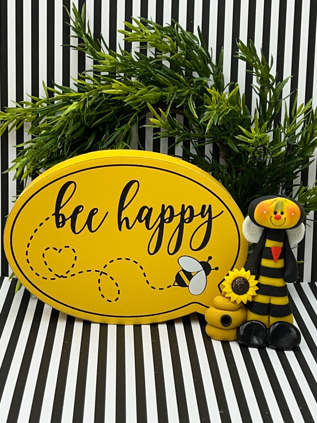 Clay Bee, Bee Decor, Tiered Tray Decor, Rae Dunn Displays, Clay Figures ...