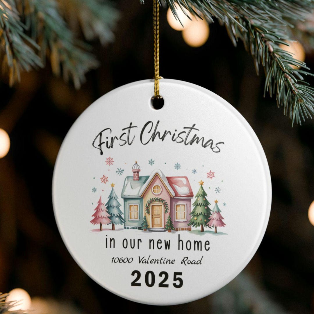Custom First House Christmas Ornament First Home Personalized Keepsake ...