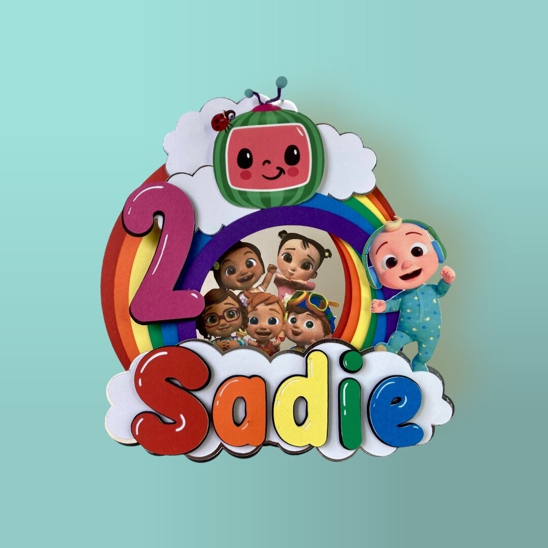 Cocomelon Cake Topper - Etsy