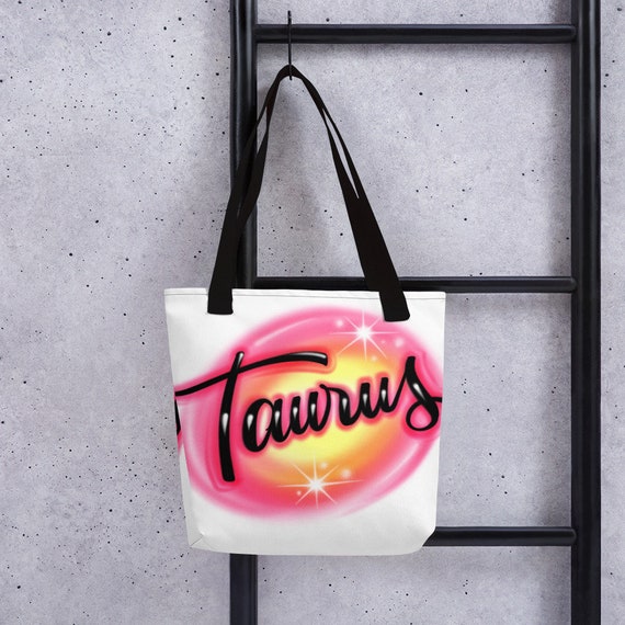 Airbrushed Taurus Tote Bag | Etsy