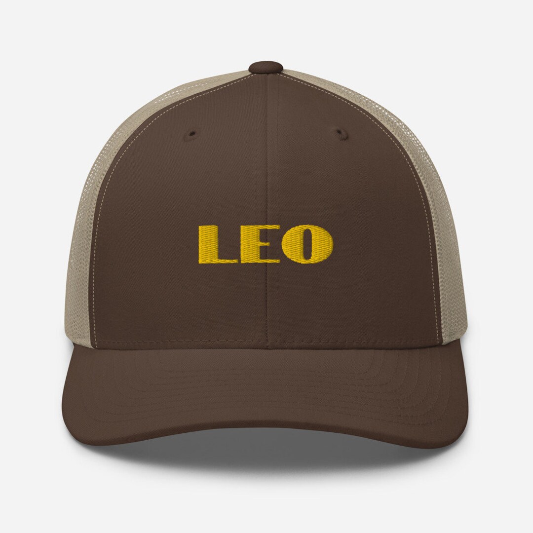 Embroidered Leo Hat, Astrology Trucker Cap, Leo Trucker Hat - Etsy