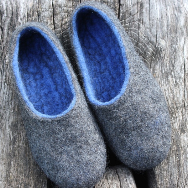 Felted Wool Slippers - Etsy