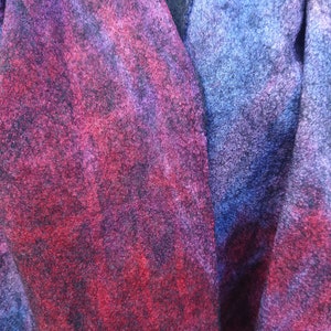 Silk Wool Scarf Nuno Felt Scarf Felted Wrap Hand Felted Shawl - Etsy