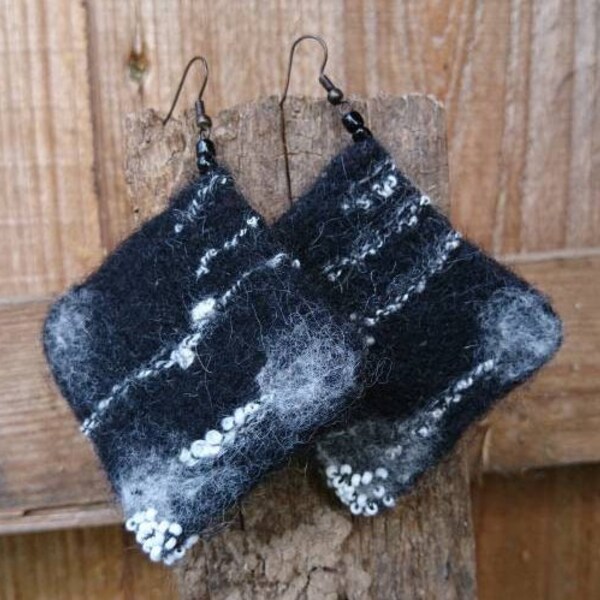 Wool Earrings - Etsy