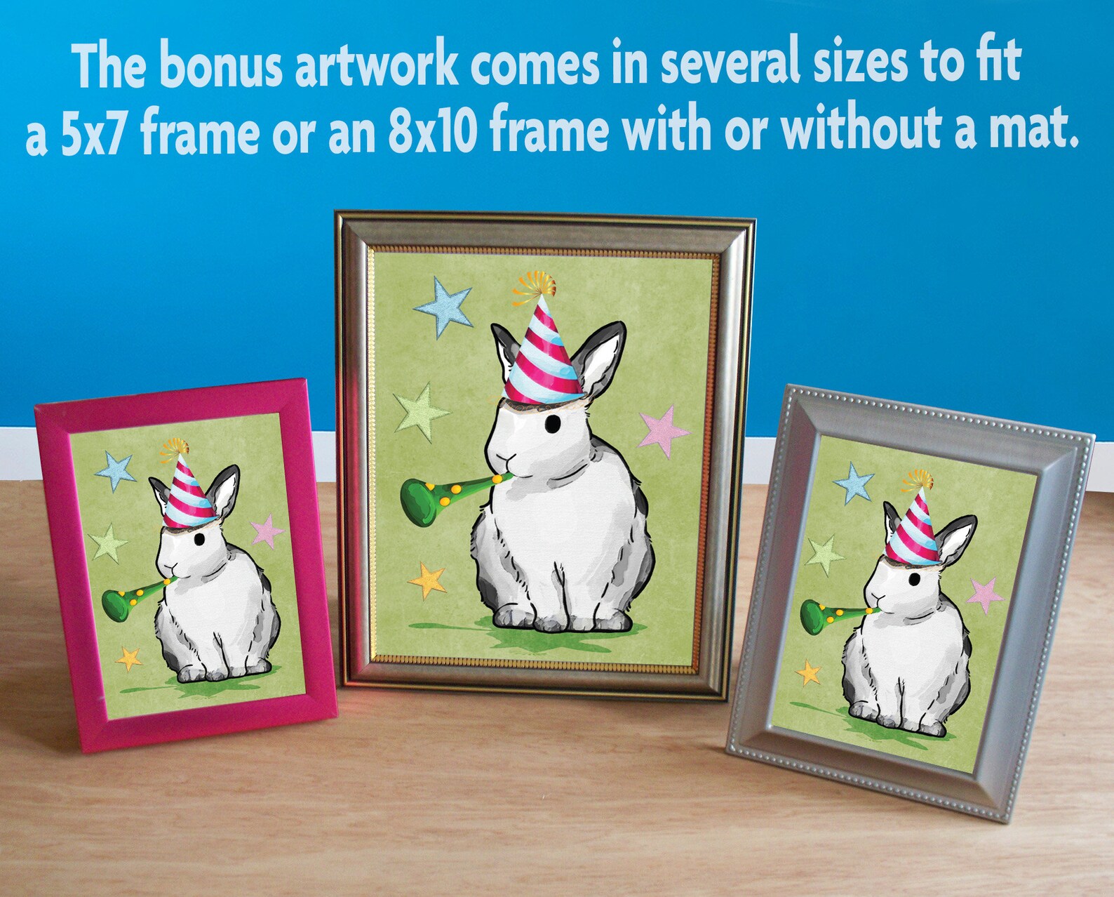 Printable Funny Birthday Card Bunny Birthday Card Printable Wall Art ...
