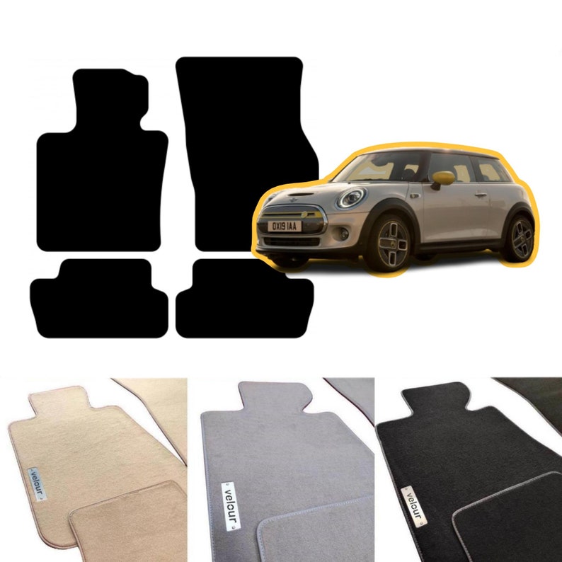 Mini Cooper One Electric 2020-2024 Velour Custom Made Floor Mats - Etsy
