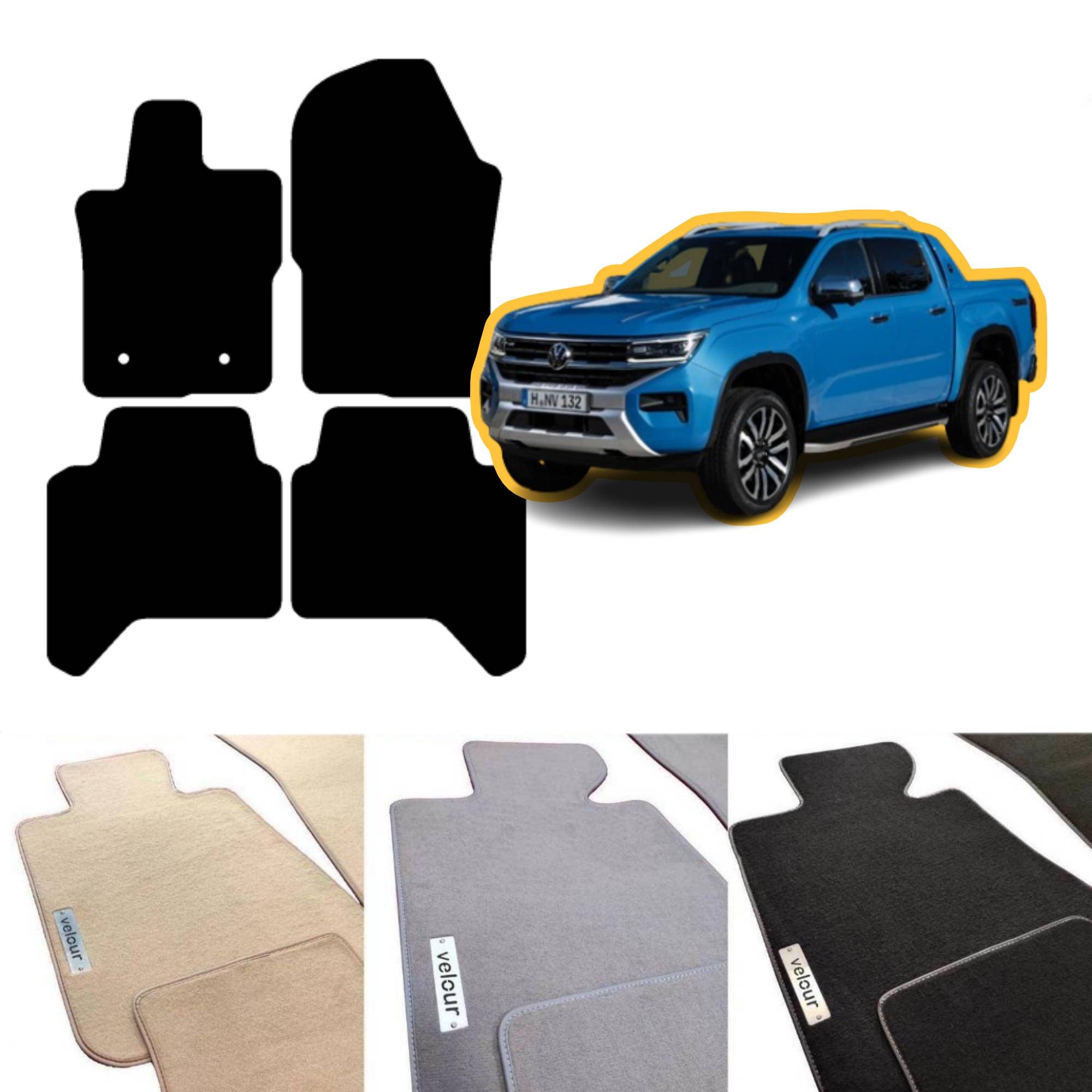 Volkswagen Amarok 2023-2024 Velour Custom Made Floor Mats - Etsy