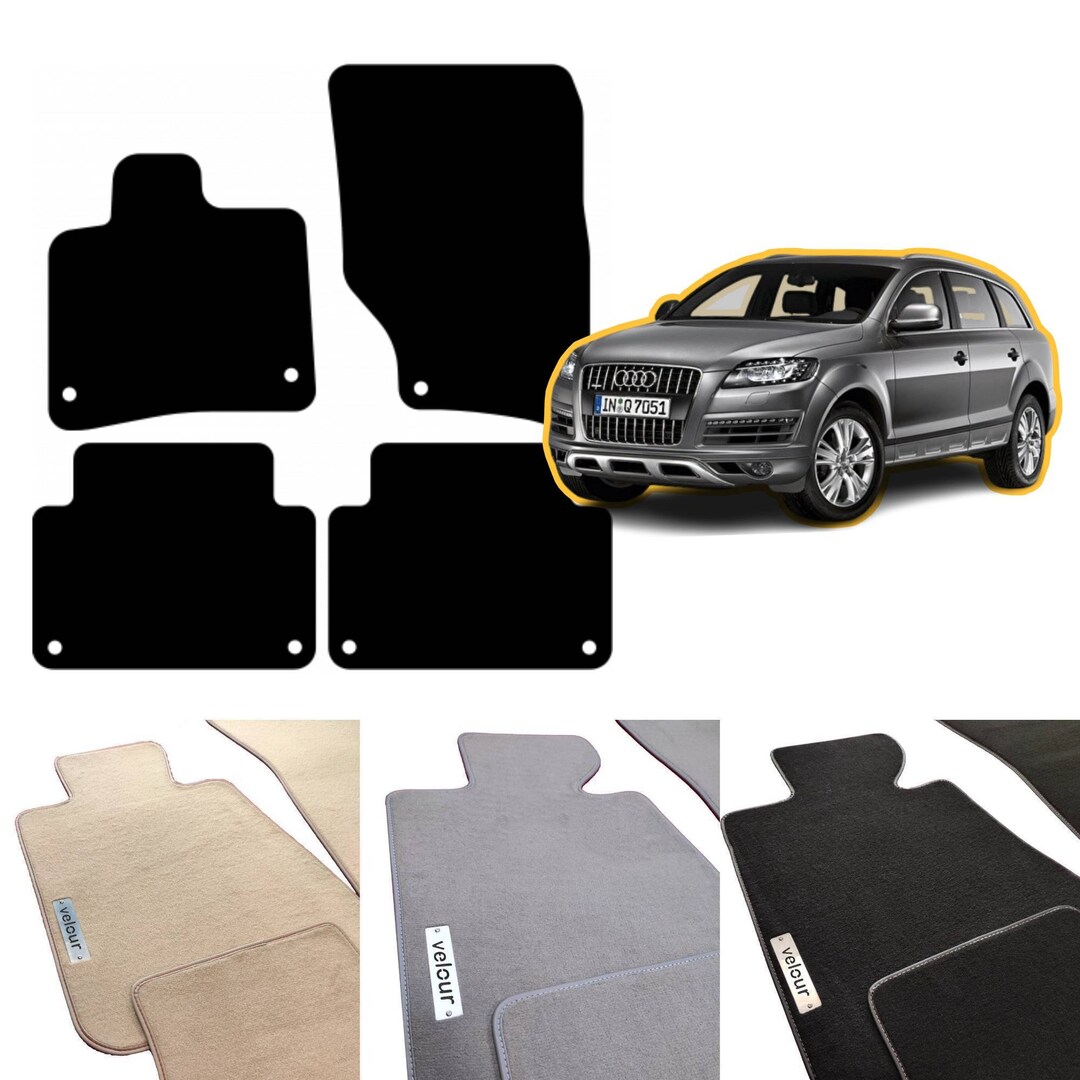 Audi Q7 4L 2006-2015 Velour Custom Made Floor Mats - Etsy