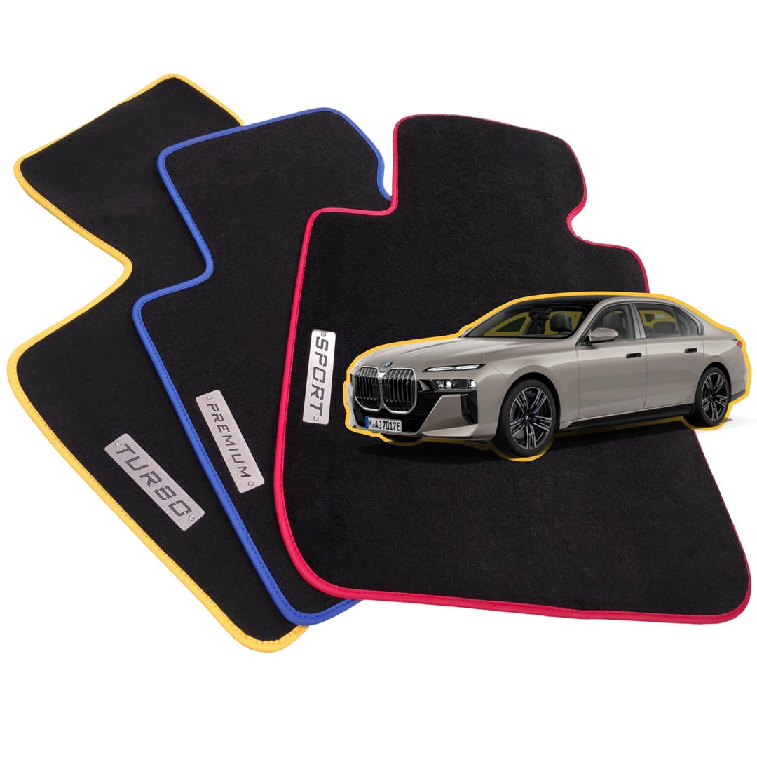 BMW 7 Series G70 Velour Floor Mats 2023-2026, 740i 760i 750e M760e ...