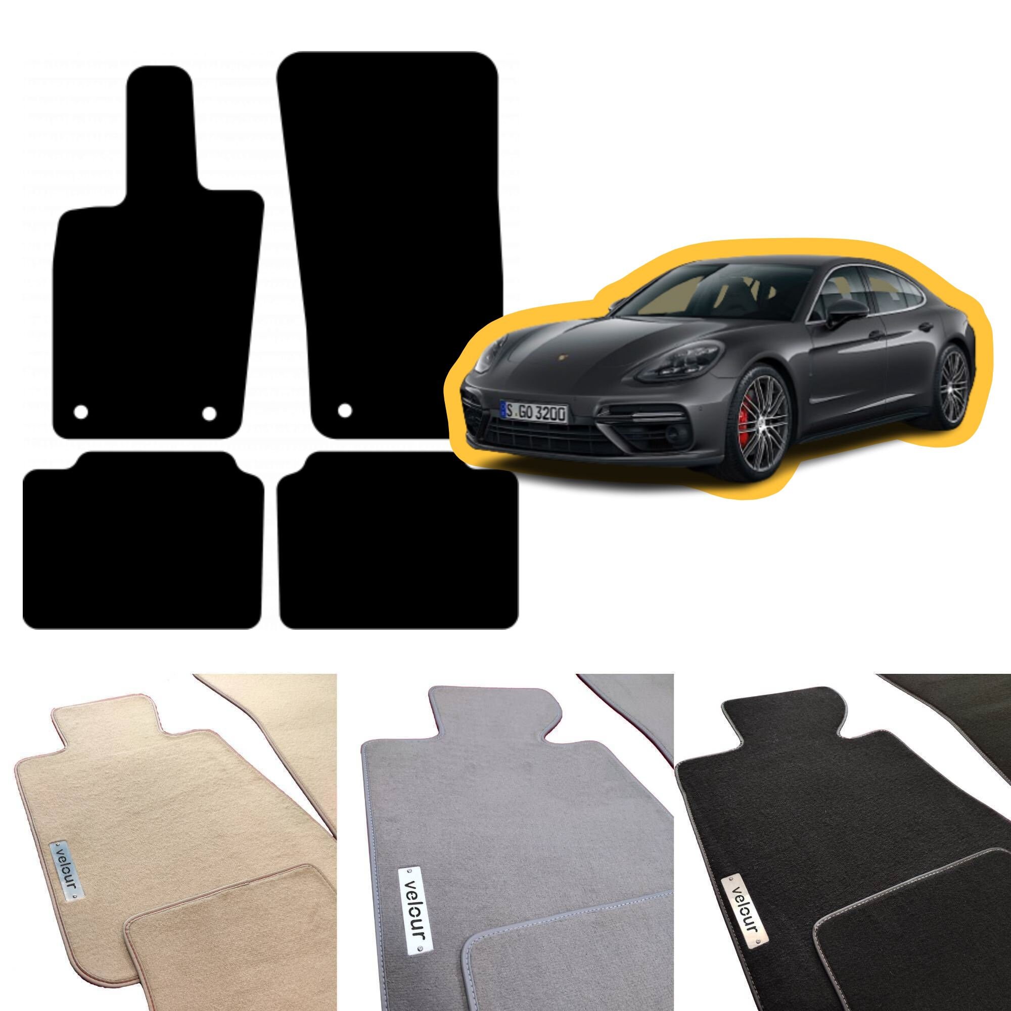 Porsche Panamera 971 2016-2024 Velour Custom Made Floor Mats - Etsy
