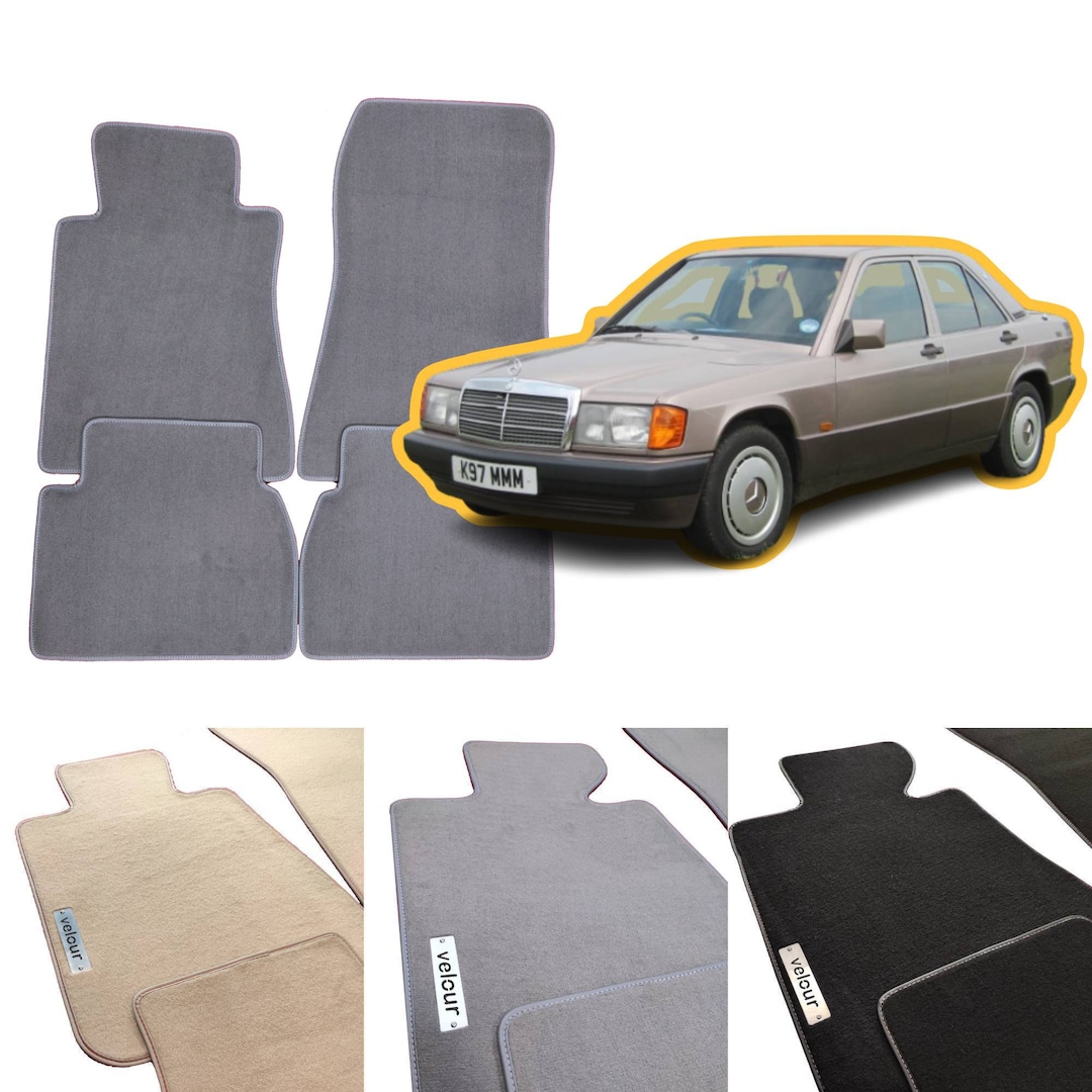Mercedes 190E W201 1982-1994 Velour Custom Made Floor Mats - Etsy
