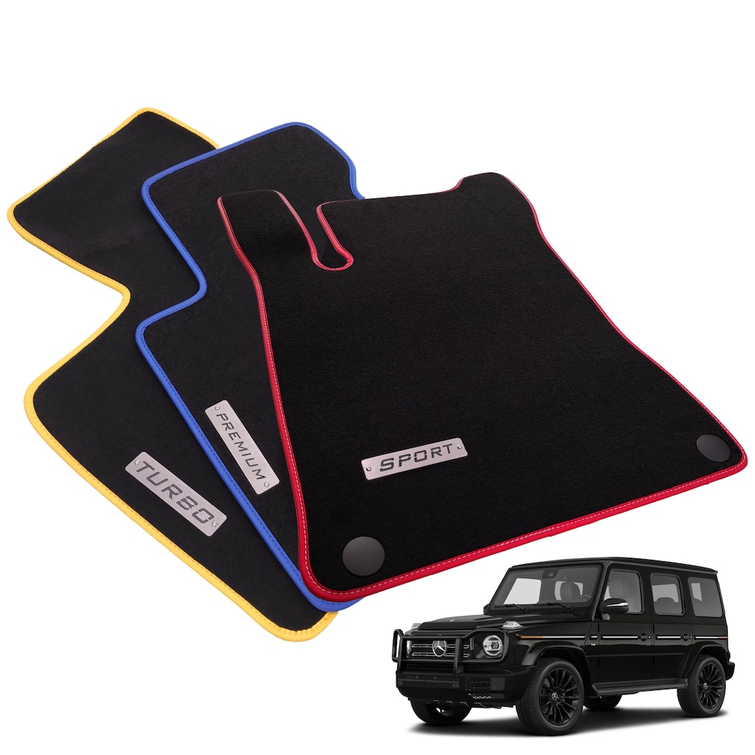 Mercedes G-class W463 2018-2026 Velour Floor Mats, G500 G550 G350d ...
