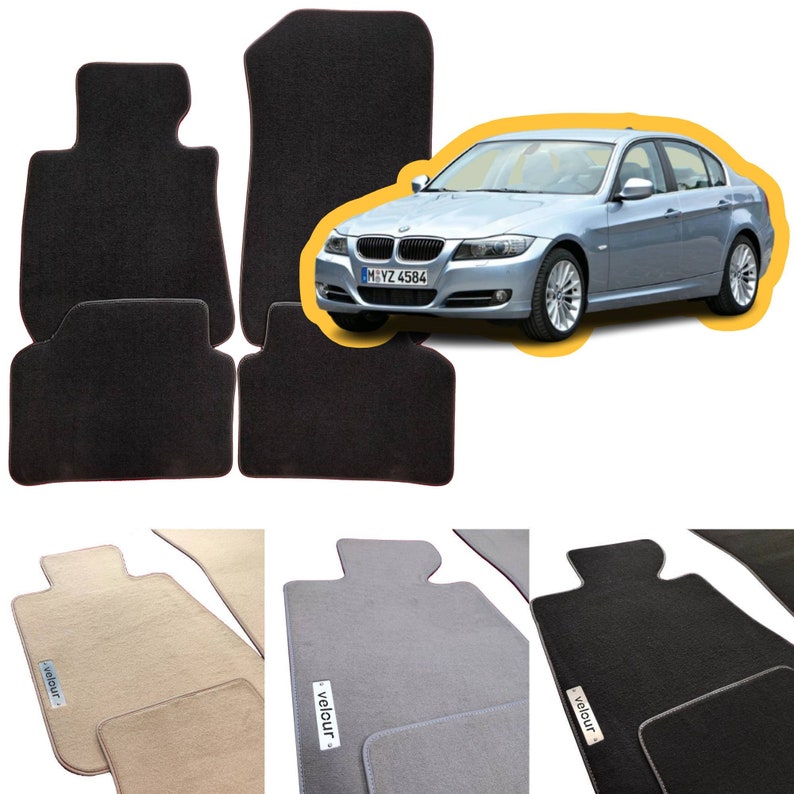 Bmw 3 Series E90/E91 2005-2011 330i 335i Velour Custom Made Floor Mats ...