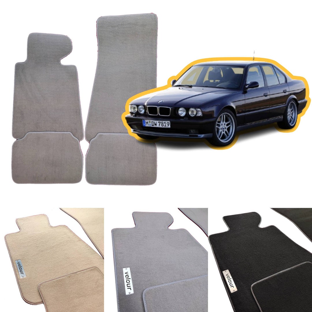 Bmw 5 Series E34 1987-1996 Velour Custom Made Floor Mats - Etsy