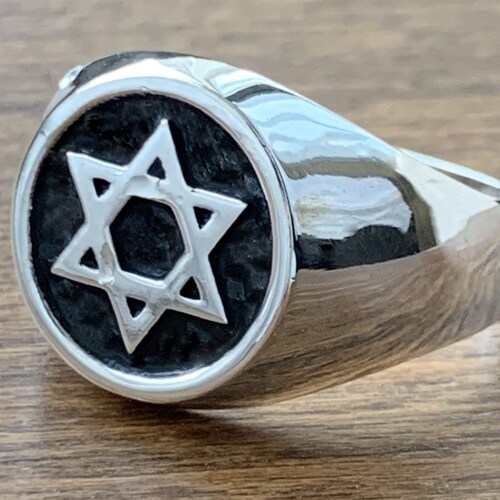 Star of David Ring 925 Sterling Silver Infinity Sacred Symbols - Etsy