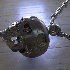 Terminator 2 Arnold Schwarzenegger Robot Pendant Sterling Silver 925 ...