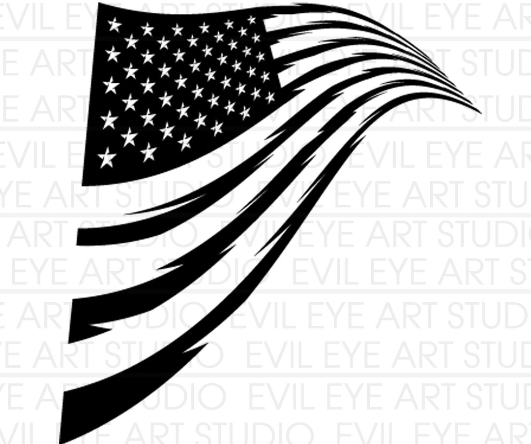 America Flag Svg File Usa Png Vector Svg Flag Clipart Etsy